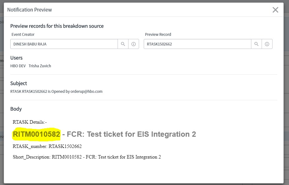 Solved: In email script, I need to get RITM number from sh ...