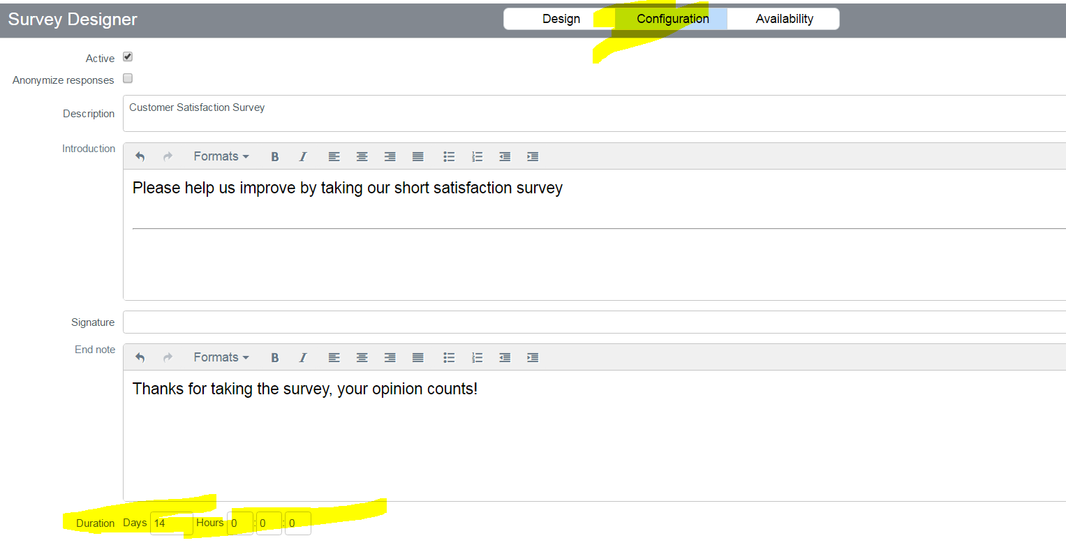 Solved: Survey assessment Due Date - ServiceNow Community