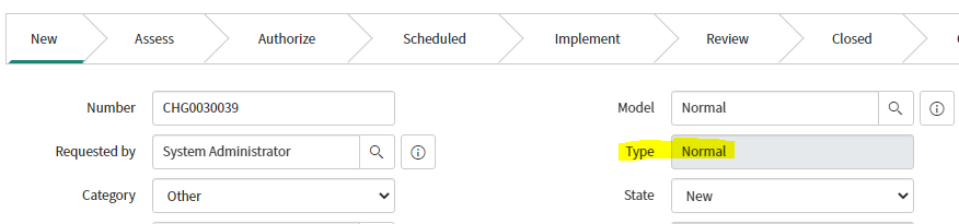 On invoking Standard Change Template through run s... - ServiceNow ...