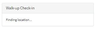 Walk-up Widget at portal showing finding location,... - ServiceNow ...