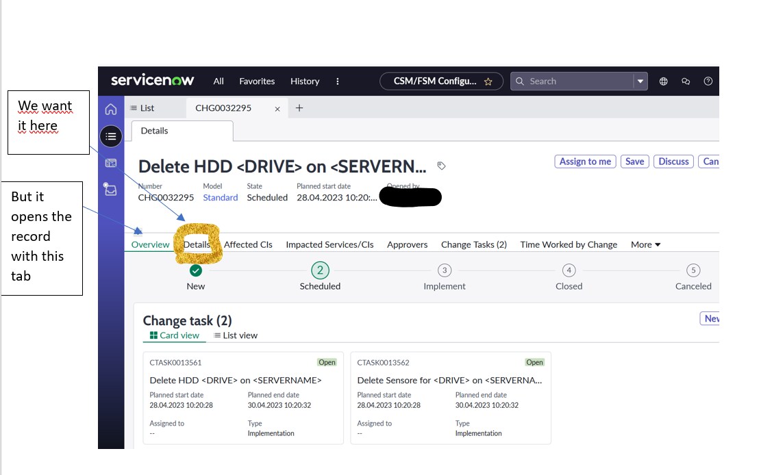 How Set Default Tab On Csm Fsm Workspace Like Tab Servicenow Community