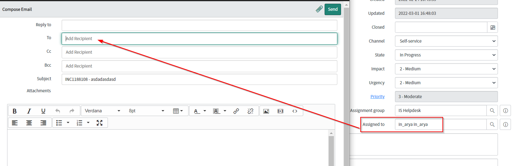 Solved: Email Client Template: auto populate recipient as ...