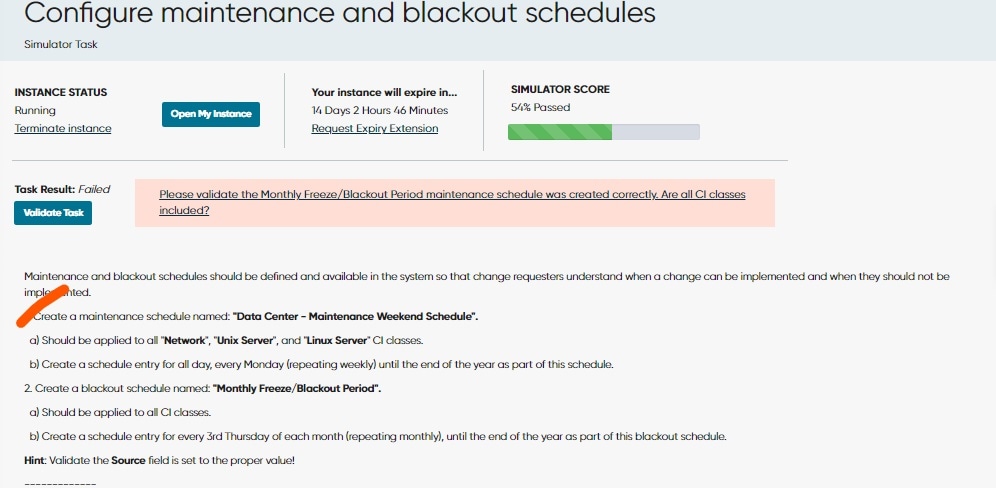 Configure Maintenance and Black out Schedule - ServiceNow Community