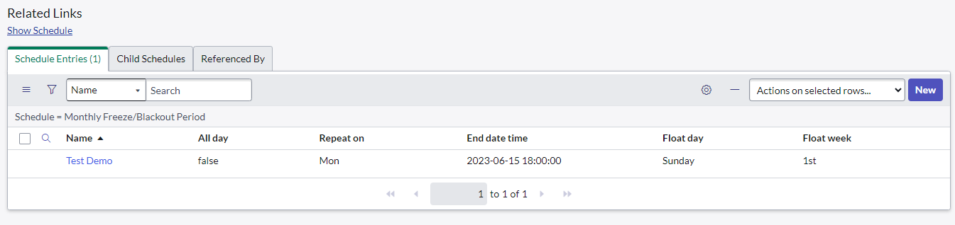 Configure Maintenance and Black out Schedule - ServiceNow Community