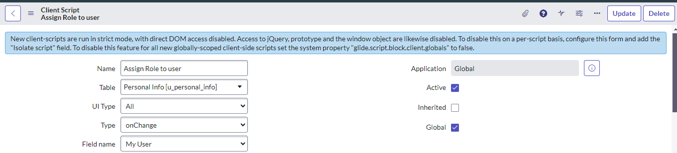 Solved: how to auto assign role to user. - ServiceNow Community
