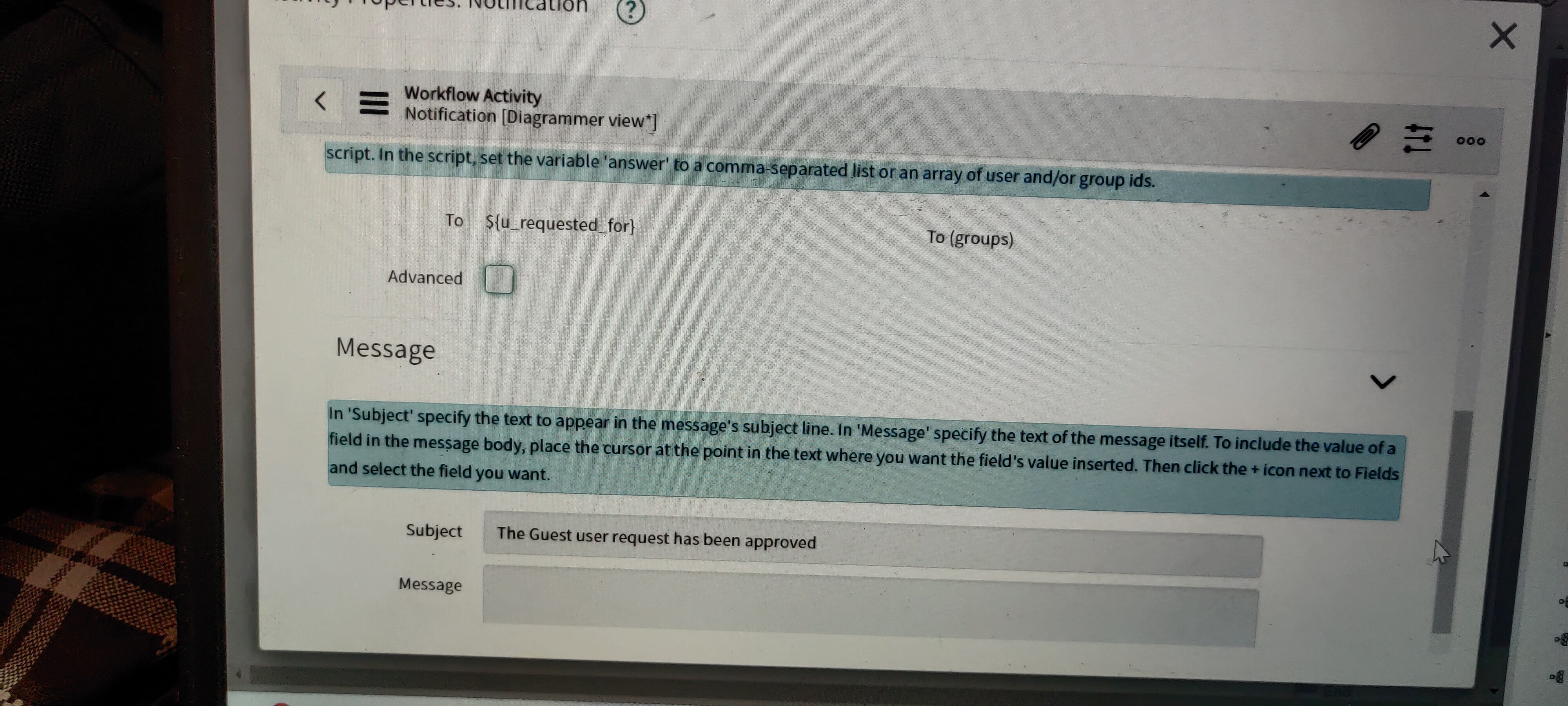 Solved: Need to send notification through workflow activit... - ServiceNow Community