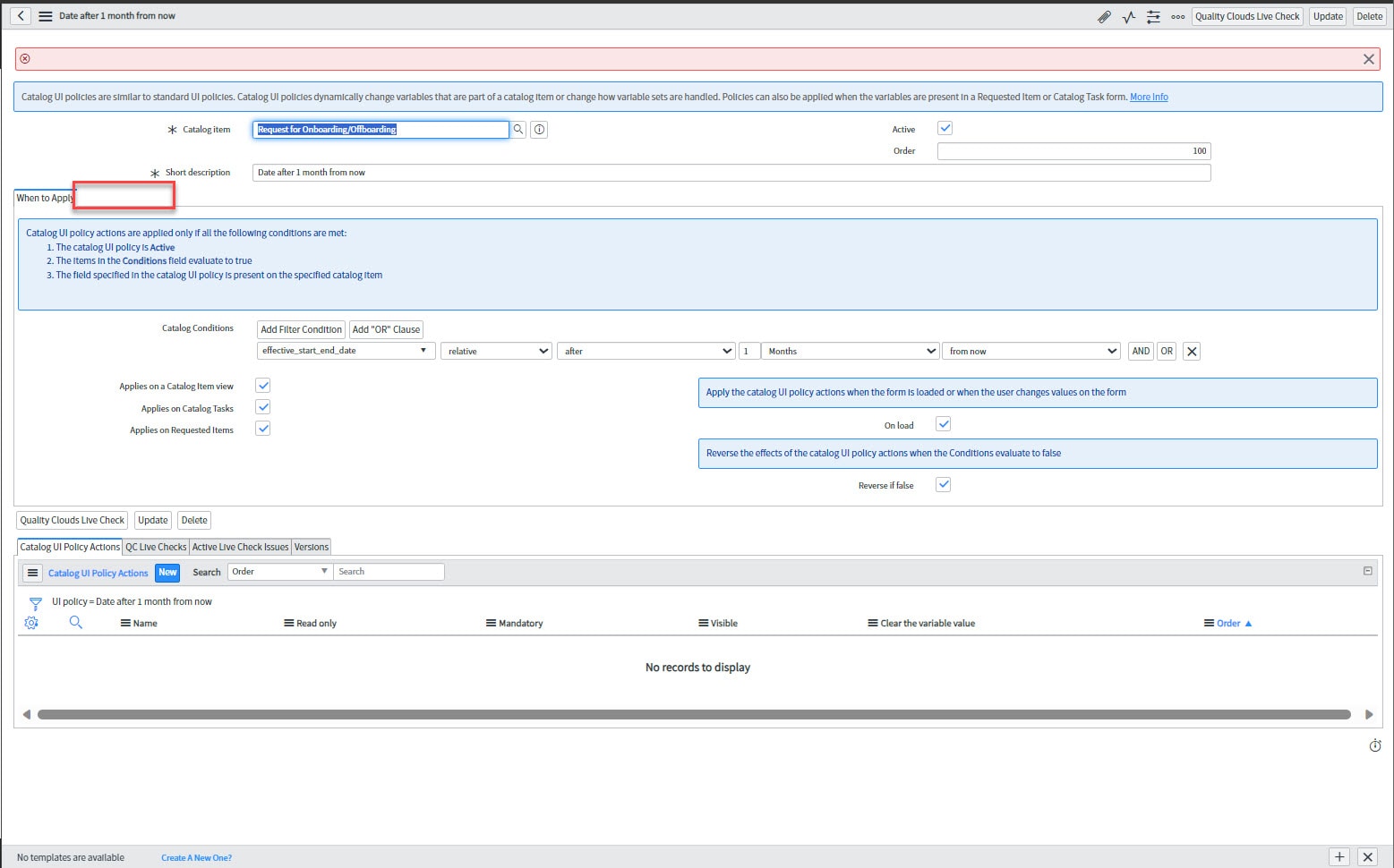 How to restrict Date optionality using a UI policy - ServiceNow Community
