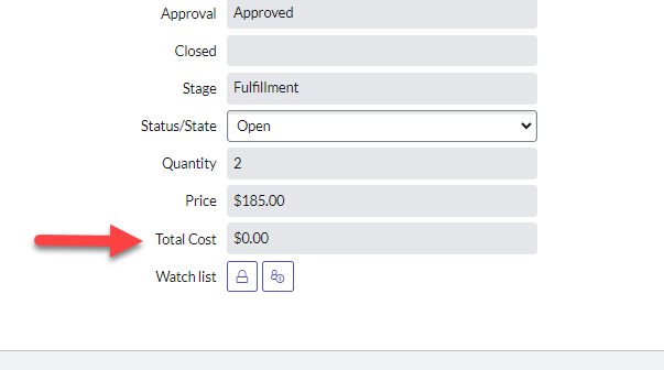 Solved: RITM Calculate Total Cost - ServiceNow Community