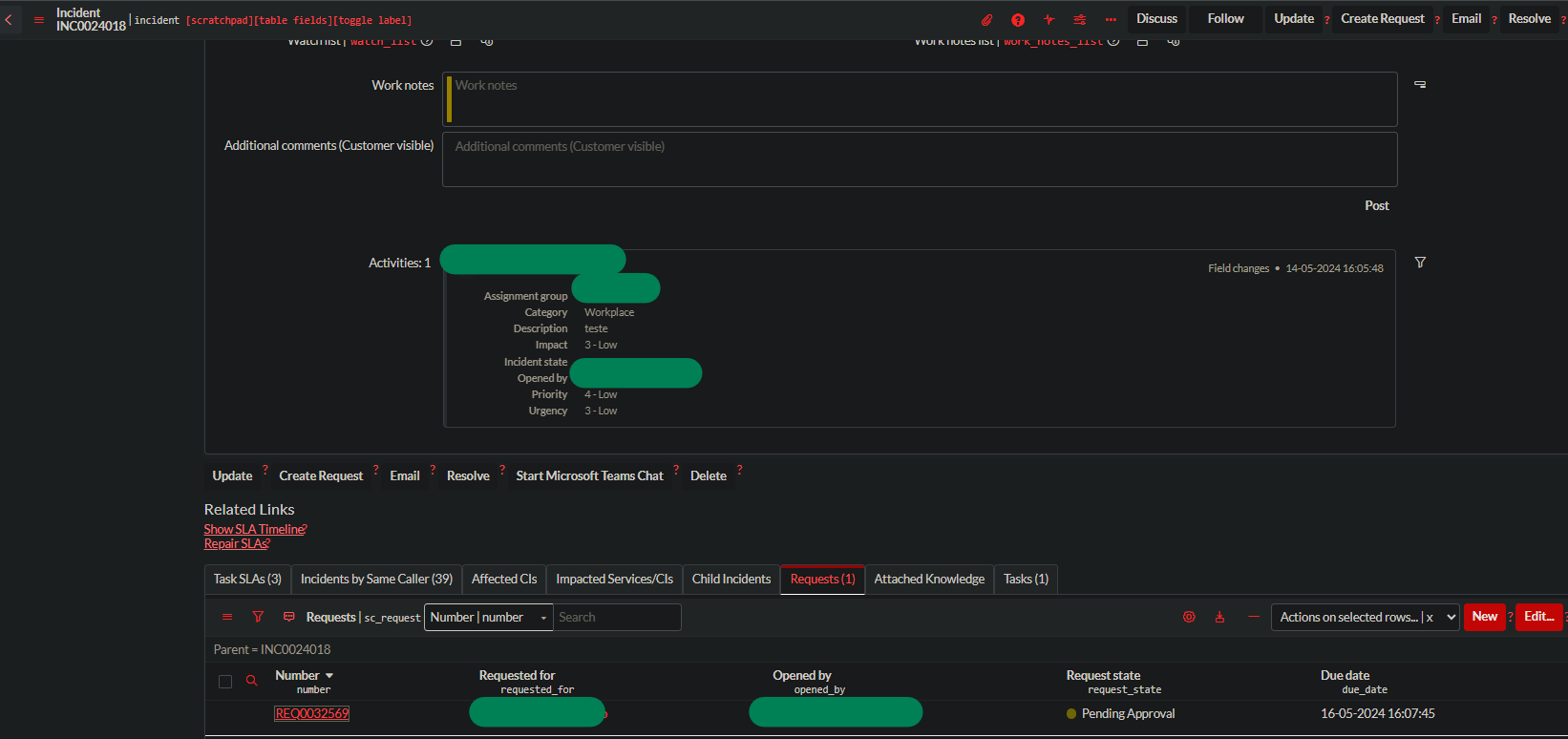 Solved: Request-Related List not showing incident records - ServiceNow ...