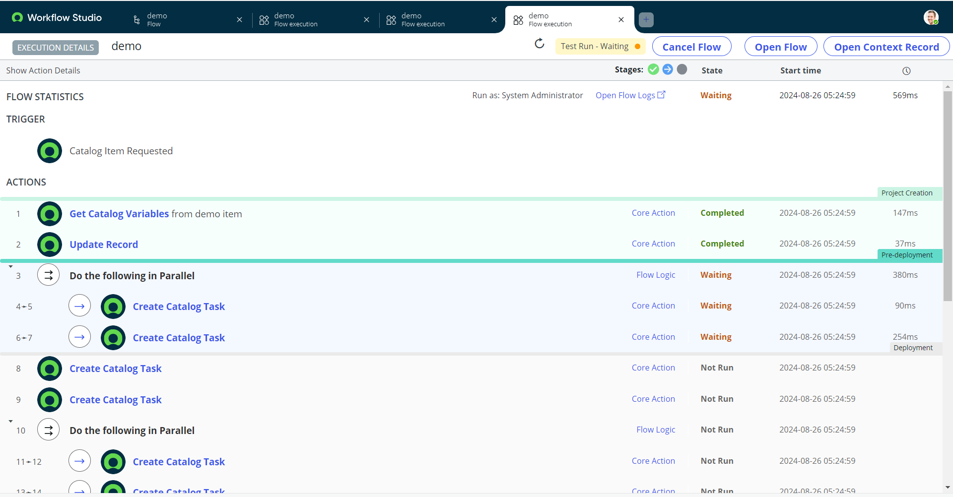 Solved: Some Stages missing in Request Item - ServiceNow Community