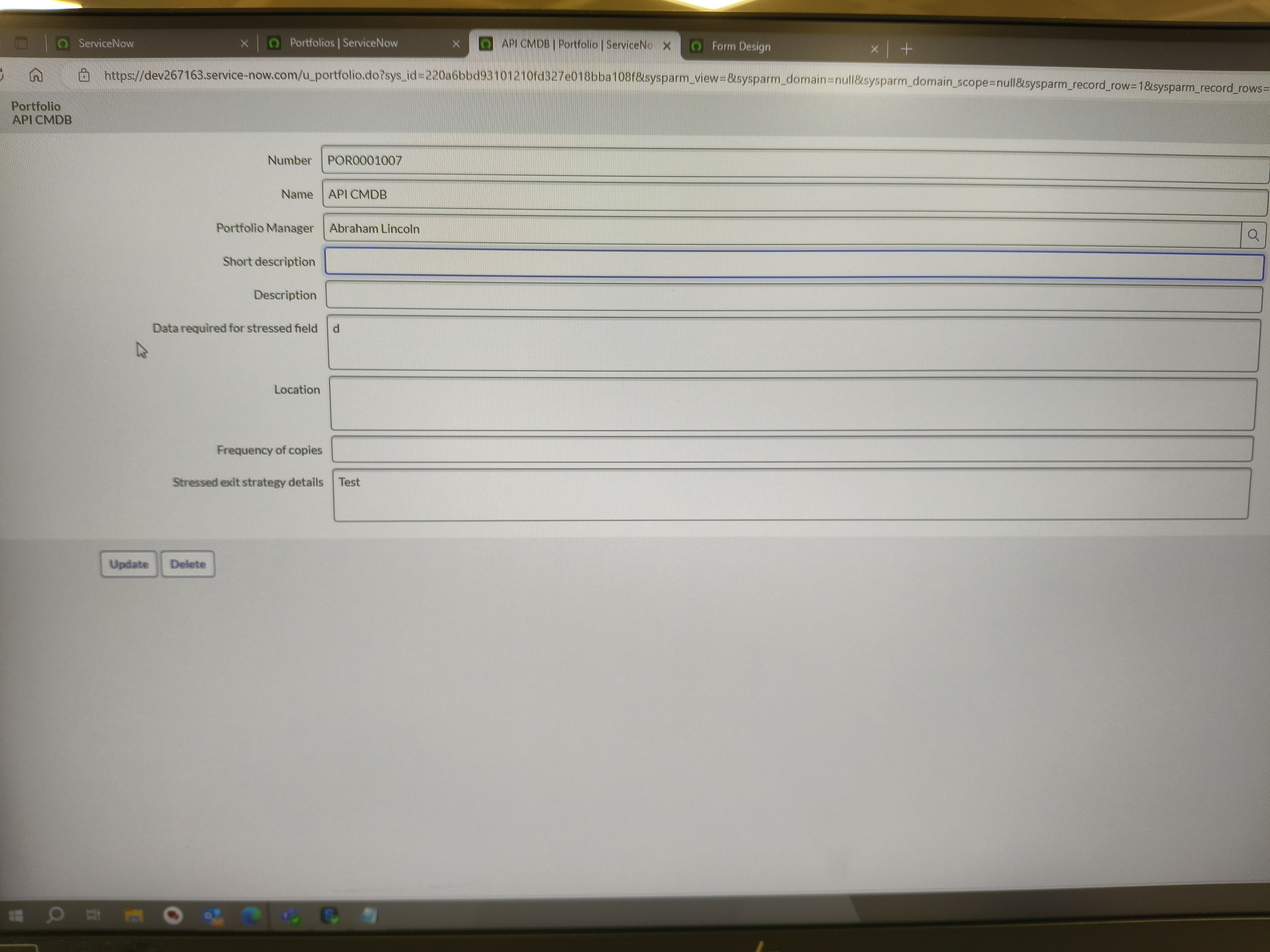 Editable access to portfolio manager - ServiceNow Community