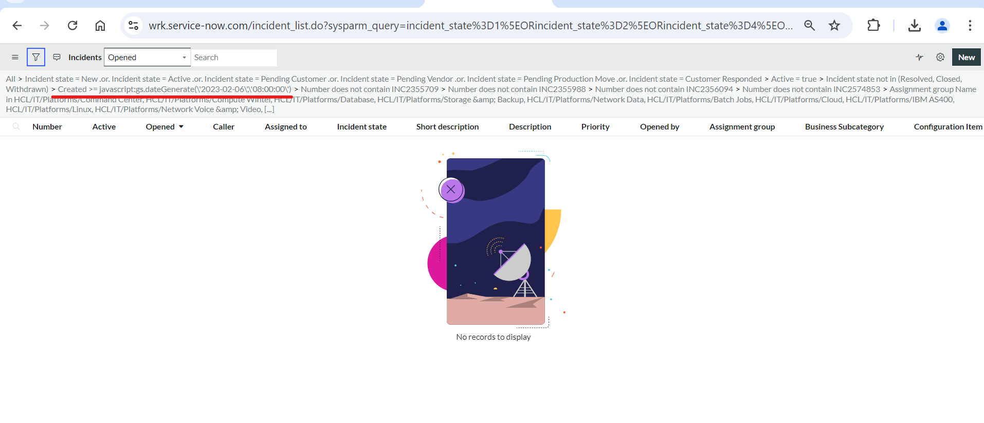 Dashboard report links not working Properly - ServiceNow Community