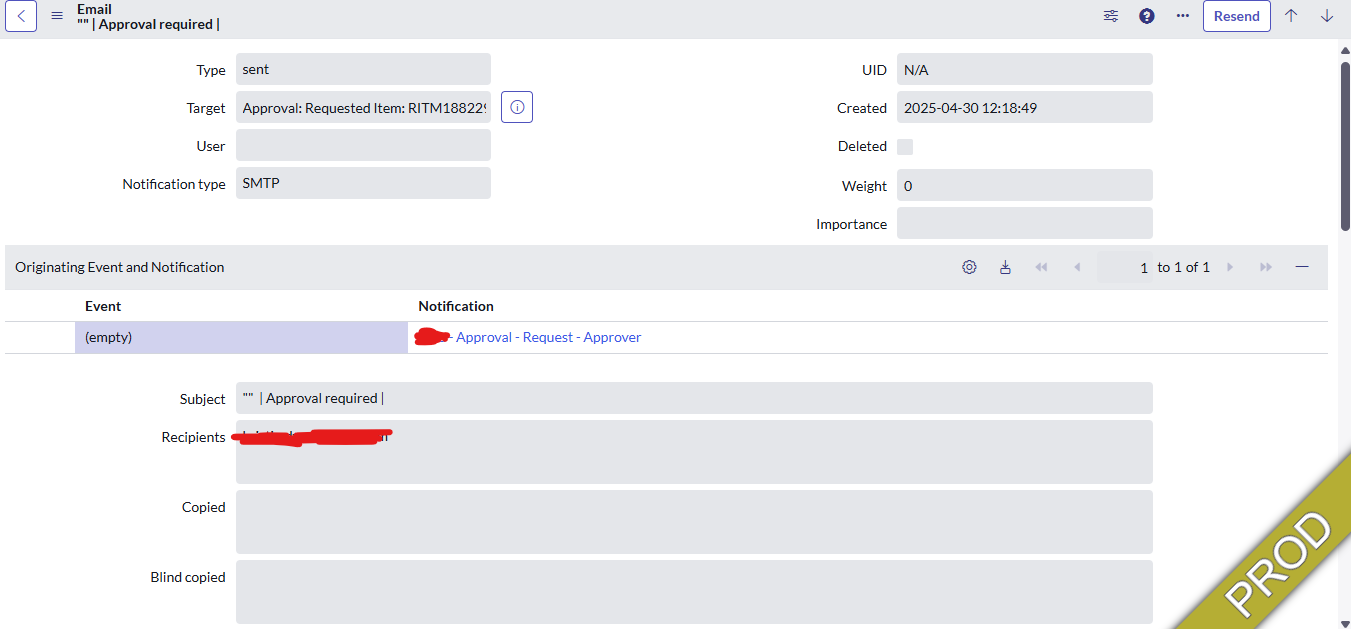 Approval Email are triggering with out request ite... - ServiceNow ...