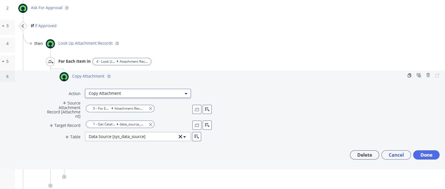 Solution for copy attachment in Flow designer - ServiceNow Community
