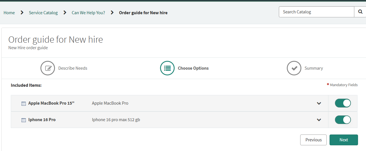 Make Catalogue Item toggle read only in Order guid... - ServiceNow ...