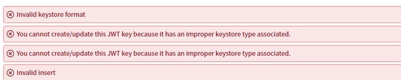 Solved: Unable to create JWT key, Invalid keystore format - ServiceNow ...