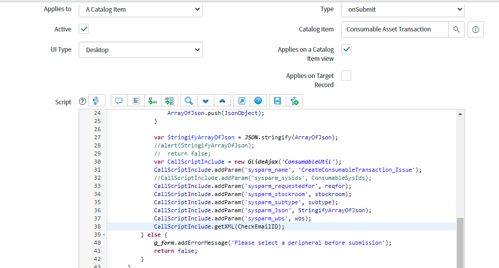 onSubmit client script should not use asynchronous... - ServiceNow ...