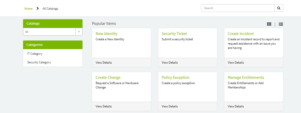 Show all items of all the categories instead of Po... - ServiceNow ...