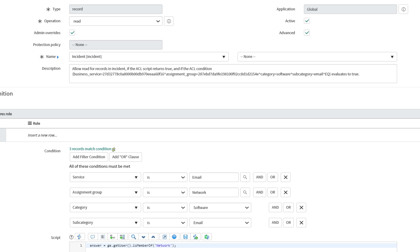 ACL restriction for one assignment group to only m... - ServiceNow ...
