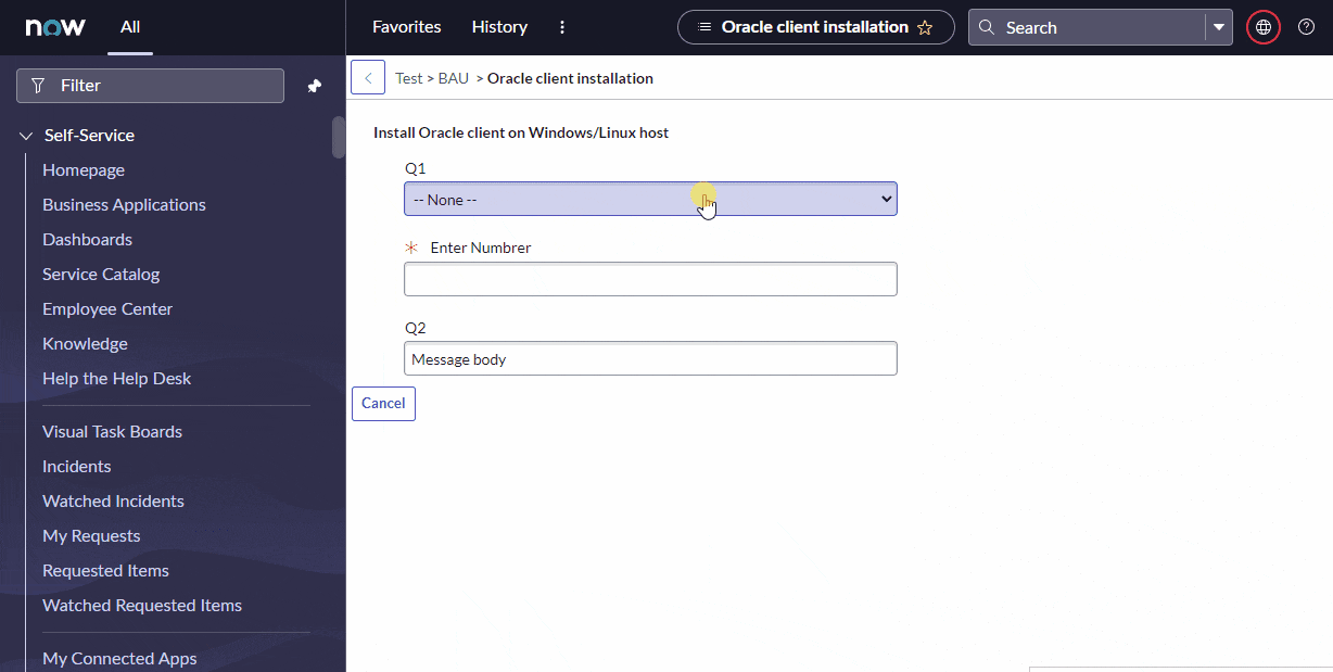 Solved: Open Outlook email from Service catalog form - ServiceNow Community