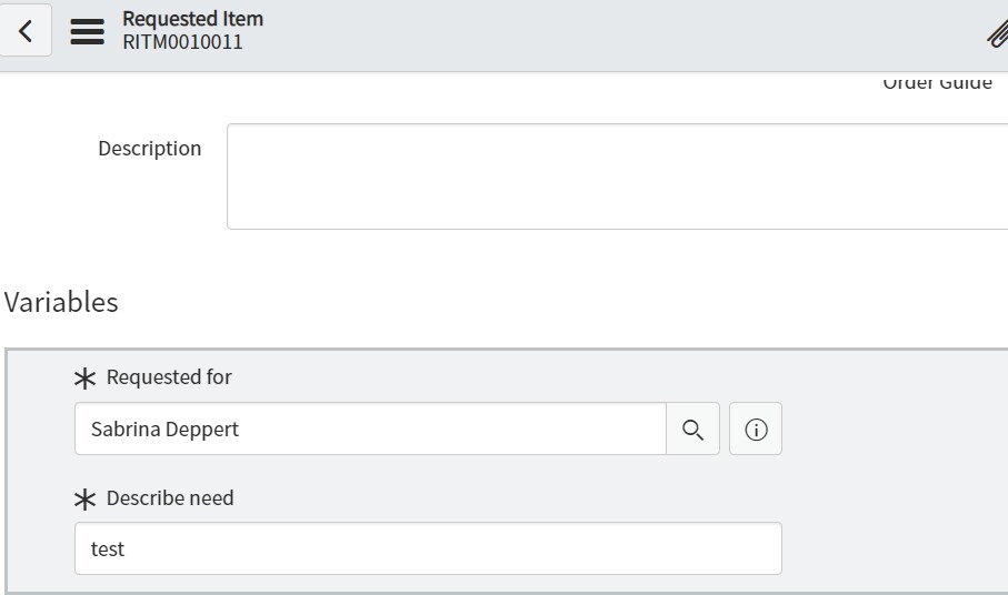Copy ritm variable details to ritm description - ServiceNow Community