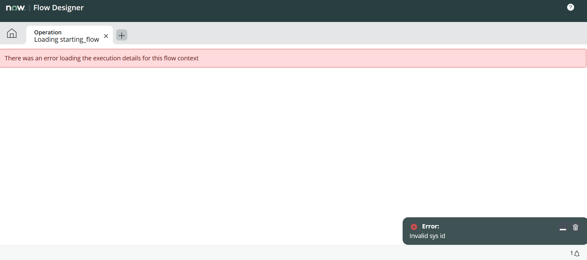 Error loading the execution details for this flow... - ServiceNow Community