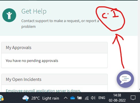 How to change the Chat Icon Place in Service Porta... - ServiceNow ...