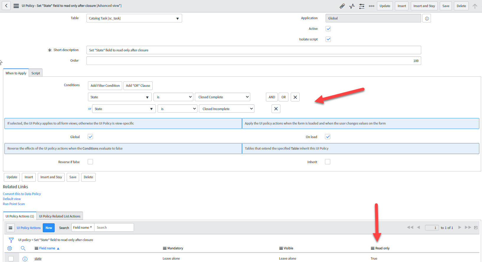 Solved: Update Catalog Task's "State" upon closed complete ...