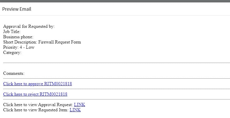 Need variables listed for approvals - ServiceNow Community