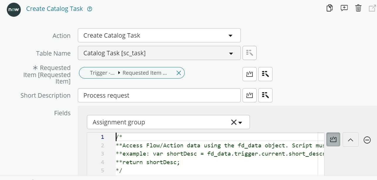 Solved: Flow Designer to set assignment group based on var... - ServiceNow Community