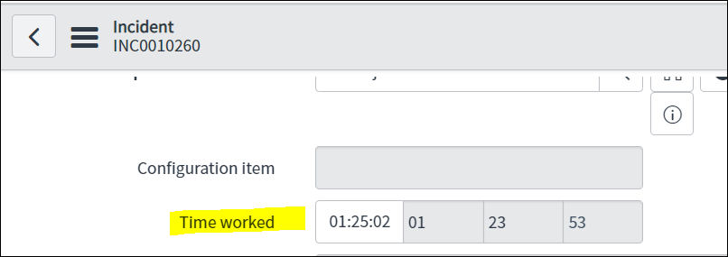 What is the use of 'Time worked' field? - ServiceNow Community