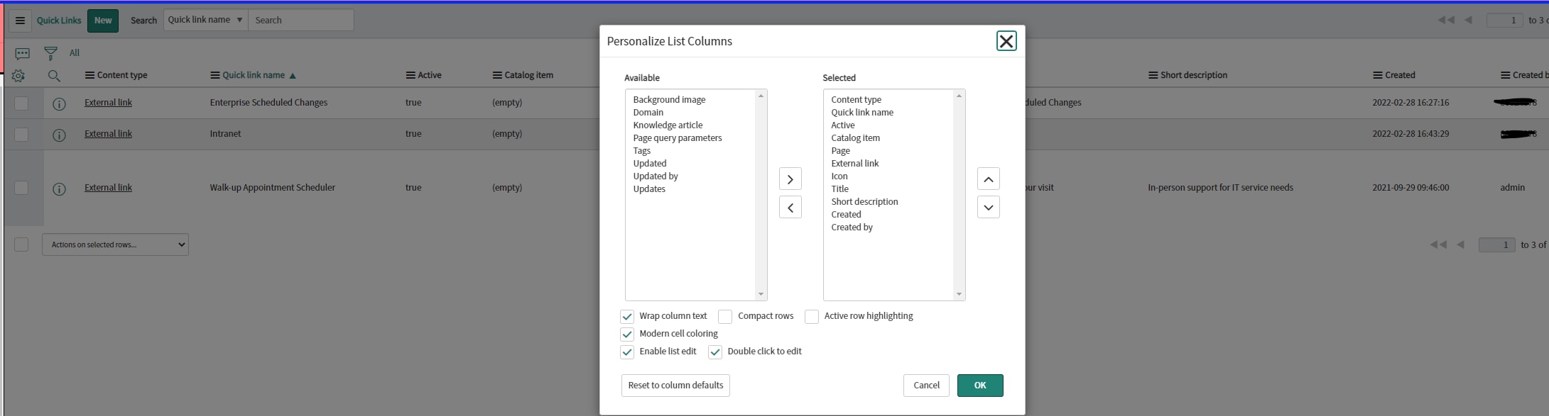 Solved: Can I move (Order) Quick Links in the Employee Ser ...