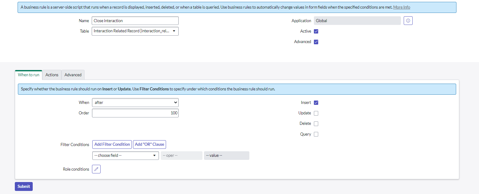 Solved: interaction to be automatically closed when it get ...