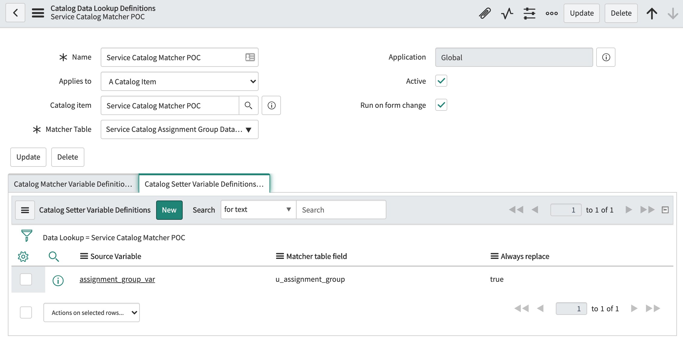 Service Catalog Data Lookup - ServiceNow Community
