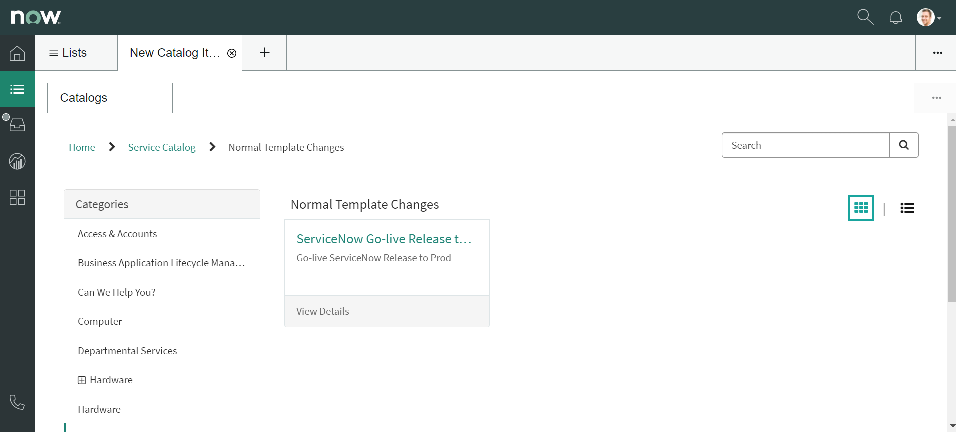 Templated Normal Changes : Available on native and... - ServiceNow Community