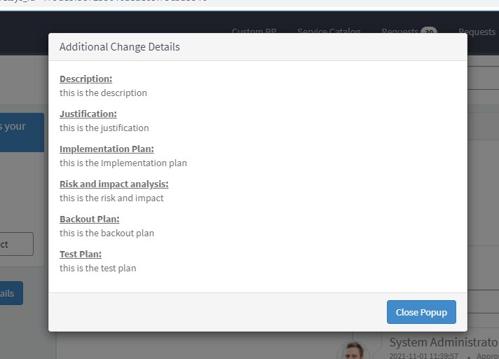 Custom Widget To Show Additional Change Request De... - ServiceNow ...