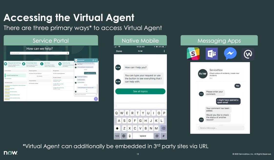 ITSM Pro Virtual Agent Get Started - ServiceNow Community