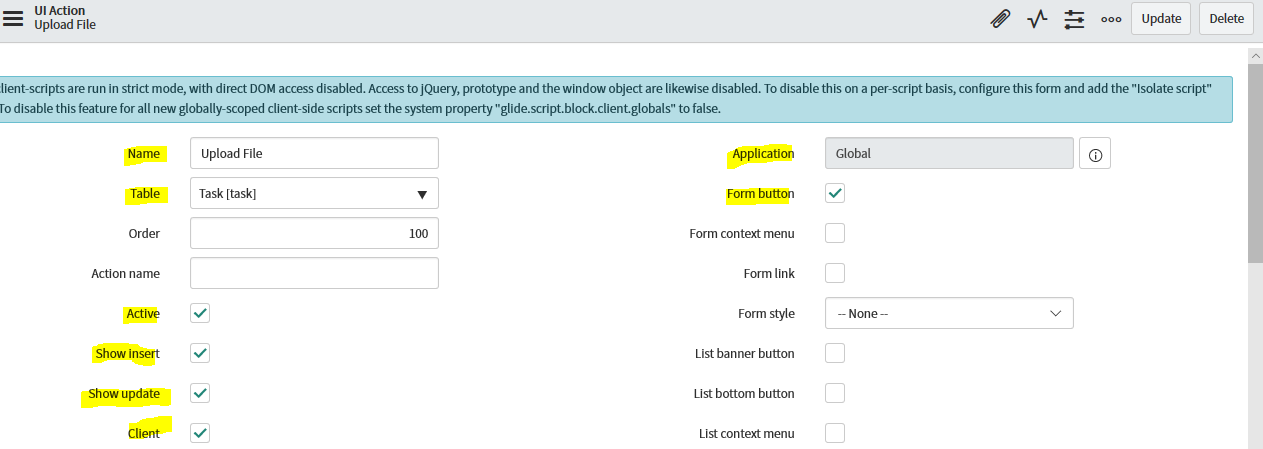 Create a Button to add attachment on a ticket - ServiceNow Community