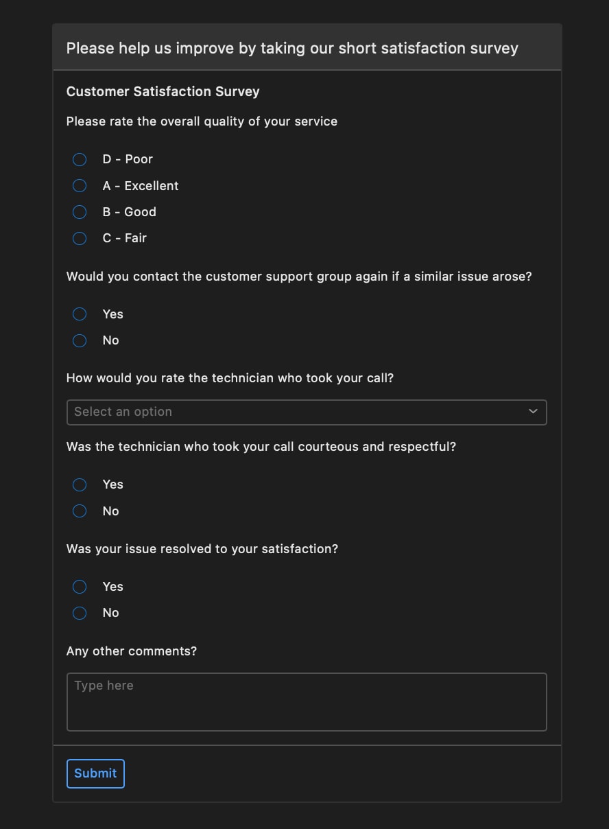 Embed surveys in Microsoft Outlook - ServiceNow Community