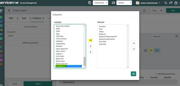 Adding catalog items variables as columns in list ... - ServiceNow ...