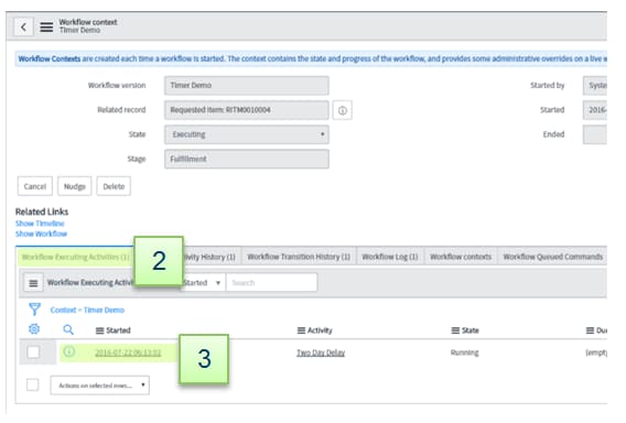 Manipulating workflow timers in ServiceNow. - ServiceNow Community