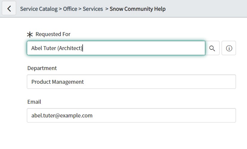 How to fetch other details of the Requestor, when ... - ServiceNow ...