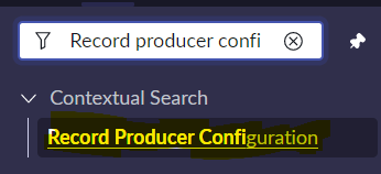 Enable Record producer search configuration - ServiceNow Community