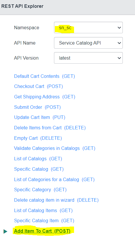 Submit catalog request using Service catalog API - ServiceNow Community