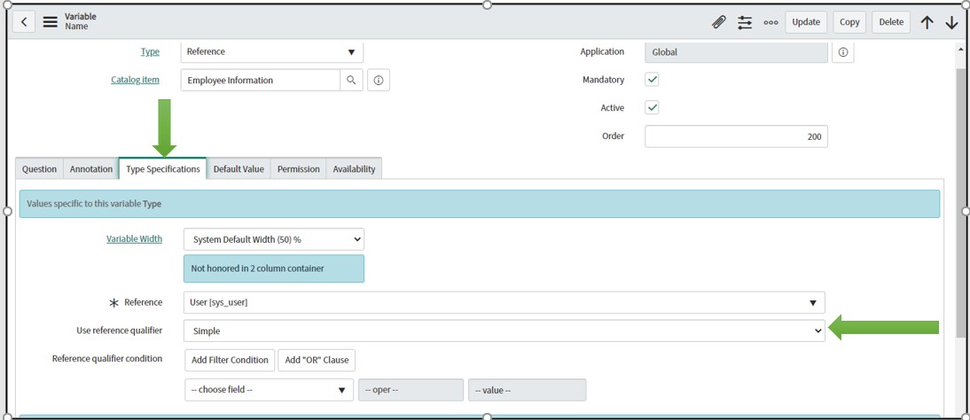 Reference Qualifier - ServiceNow Community