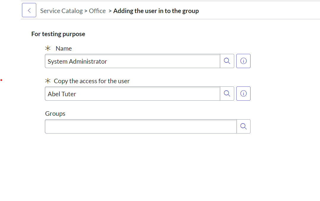 When User is selected then auto populate the group... - Page 2 - ServiceNow Community