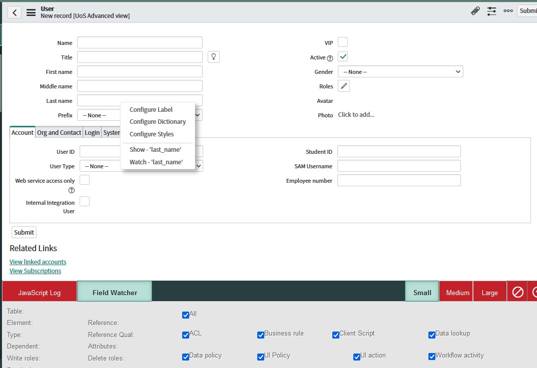 解決済み: Re: Client Scriptのデバッグ／ログの確認について - ServiceNow Community