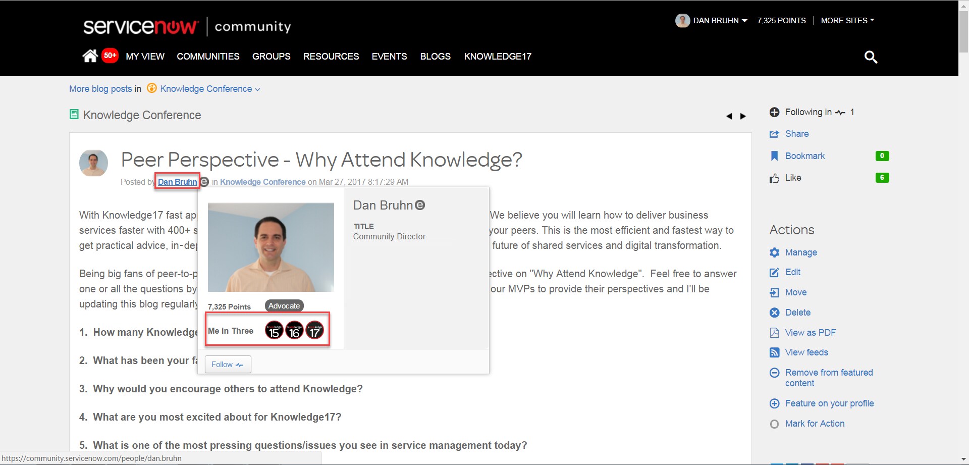 Claim Your Knowledge17 Community Badge Today! - Page 2 - ServiceNow ...