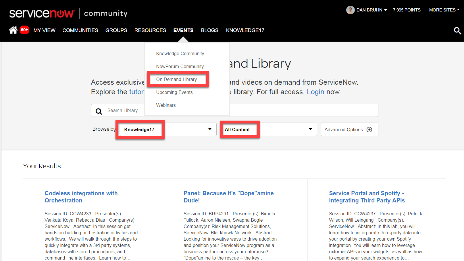 Accessing Knowledge17 Session & Lab Materials - ServiceNow Community