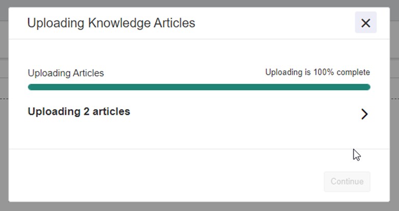 Bulk import Knowledge Articles - Publish and Trans... - ServiceNow ...